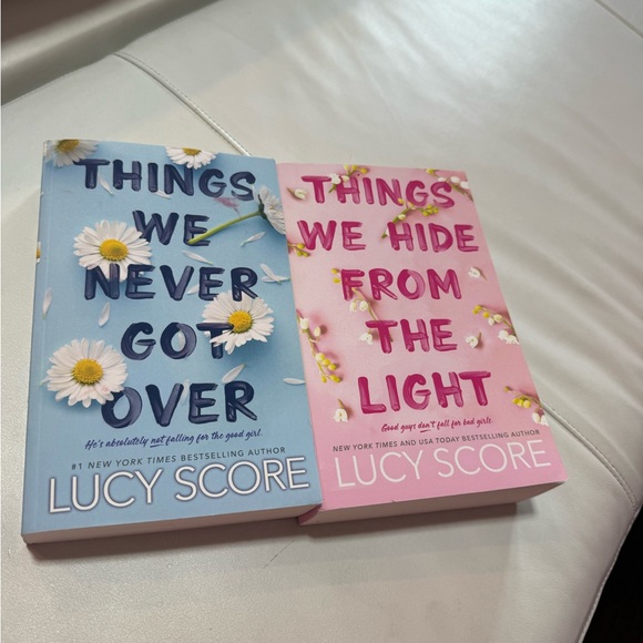 Other | Lucy Score Book Set Blue And Pink Covers | Poshmark